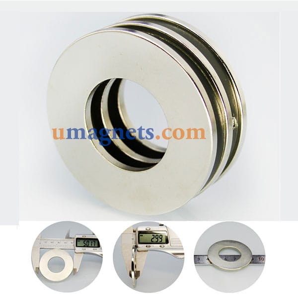 50mm od x 25mm id x 3mm thick N35 Neodymium Ring Magnets Circular Ring ...