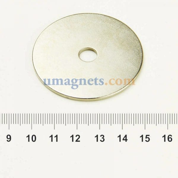 50mm OD x 8mm ID x 2mm Thick Rare Earth Neodymium N35 Strong ...