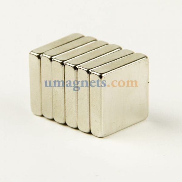 20mm x 20mm x 5mm N35 Super Strong Cuboid Square Block Rare Earth ...