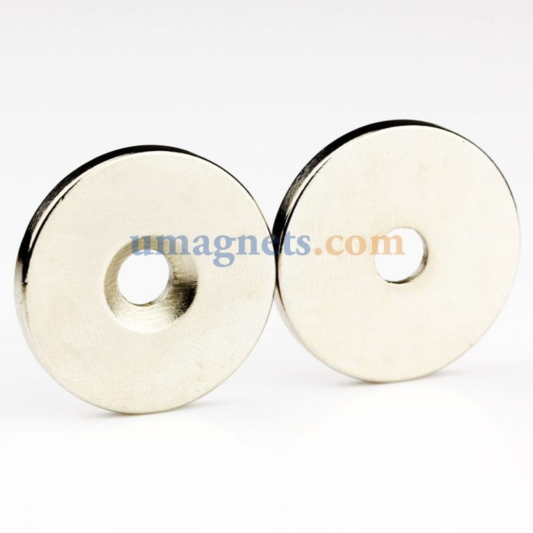 20pcs D25x3mm Hole 5mm Countersunk N50 Strong Ring Magnet Rare Earth ...
