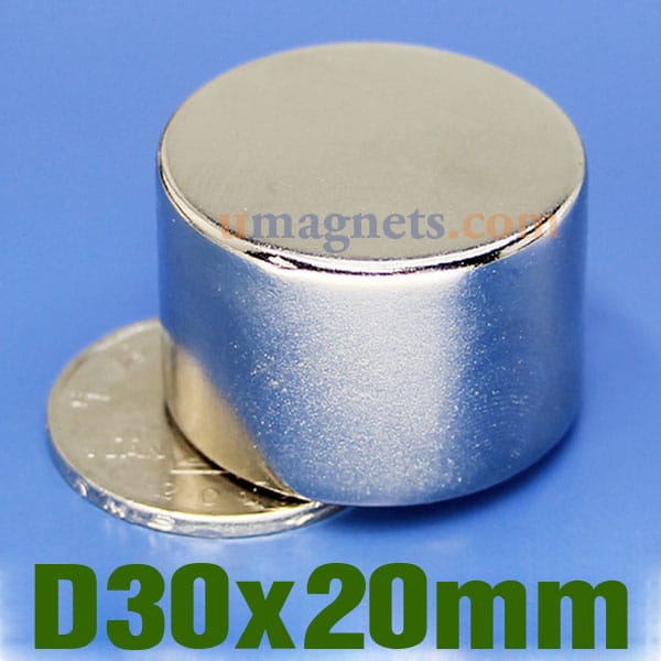 N52 30mmx20mm Neodymium (NdFeB) Rare Earth Disc Magnets extra strong ...