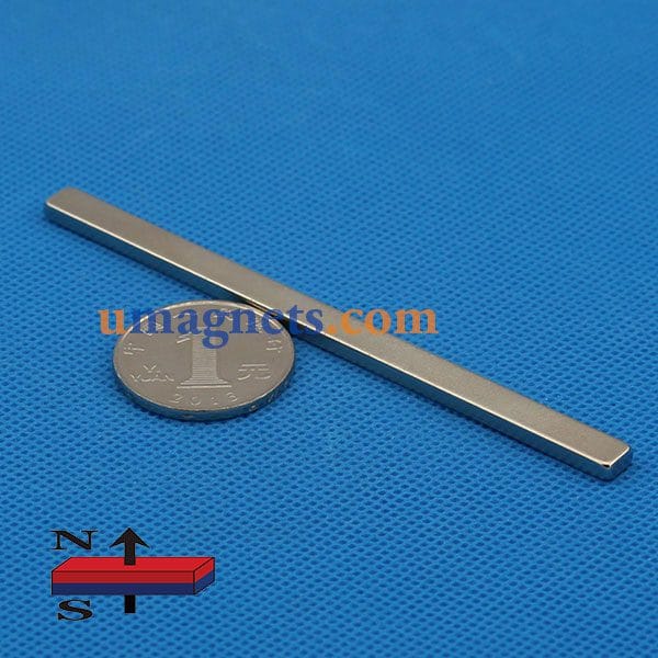5pcs 100mm x 6mm x 3mm N42 Super Long Neodymium Block Magnet Strong ...