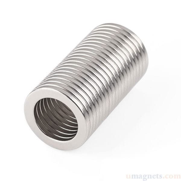 Neodymium Ring Magnet 22mm od x 15mm id x 2mm thick N35 Super Strong ...
