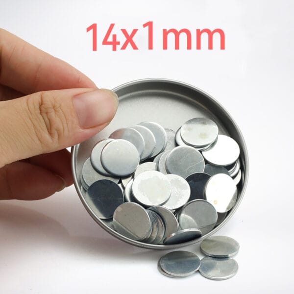 1mm Thick Magnet Strikers Round Metal Disc Steel Strike Plates (500 ...