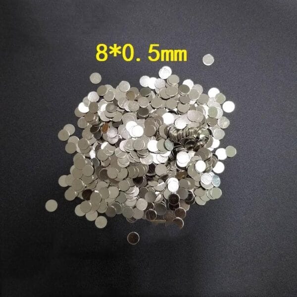 8mm dia x 0.5mm thick Disc Steel Striker Round Metal Steel Disc Strike ...