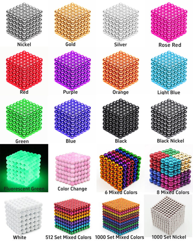 3mm Buckyballs Magnetic Balls Toys Magnet Balls Puzzles Neodymium ...